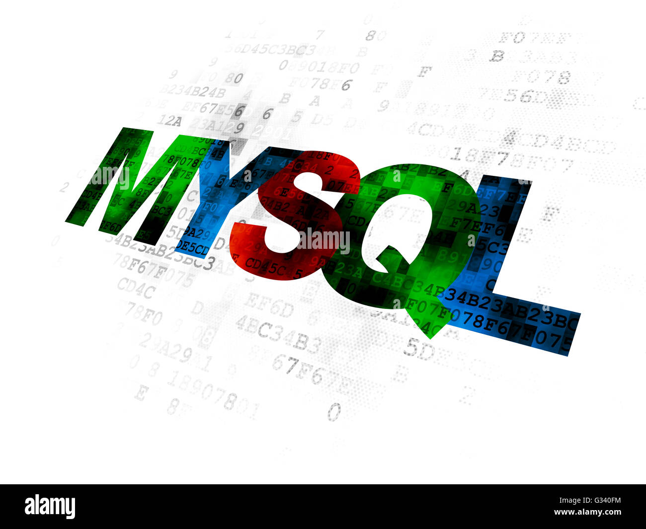 Programming concept: MySQL on Digital background Stock Photo - Alamy