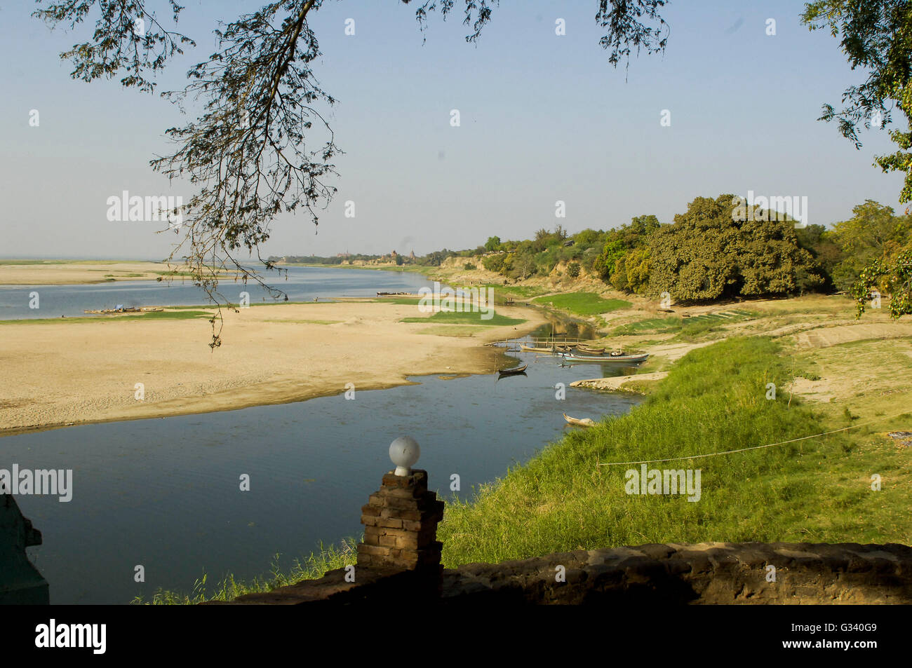 Along the Irrawaddy River, Sagaing Division, Republic of the Union of ...