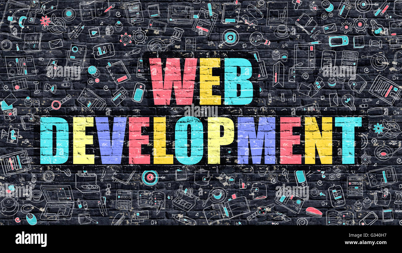 Web design development icons hi-res stock photography and images - Alamy