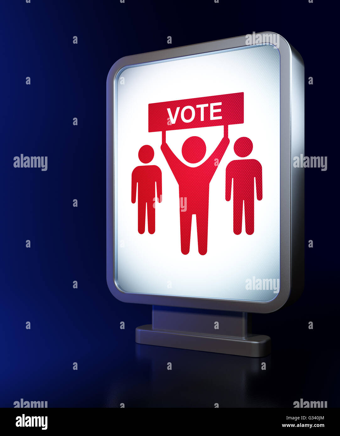 Political concept: Election Campaign on billboard background Stock ...