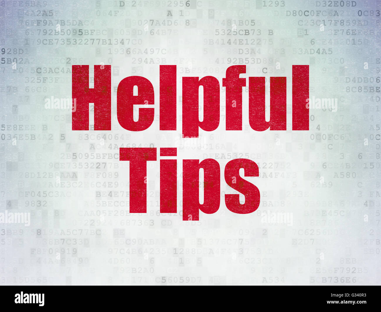 Studying concept: Helpful Tips on Digital Data Paper background Stock ...