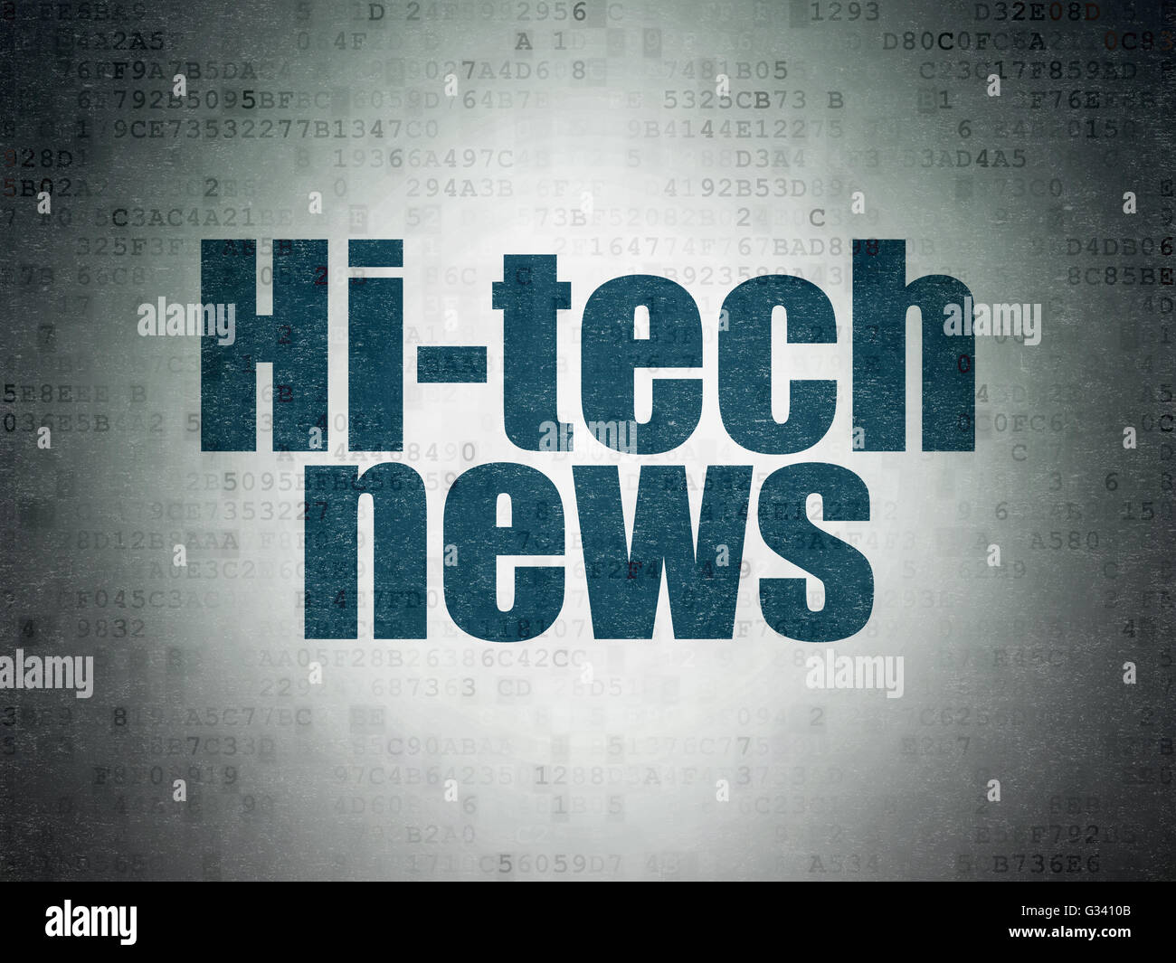 News concept: Hi-tech News on Digital Data Paper background Stock Photo ...