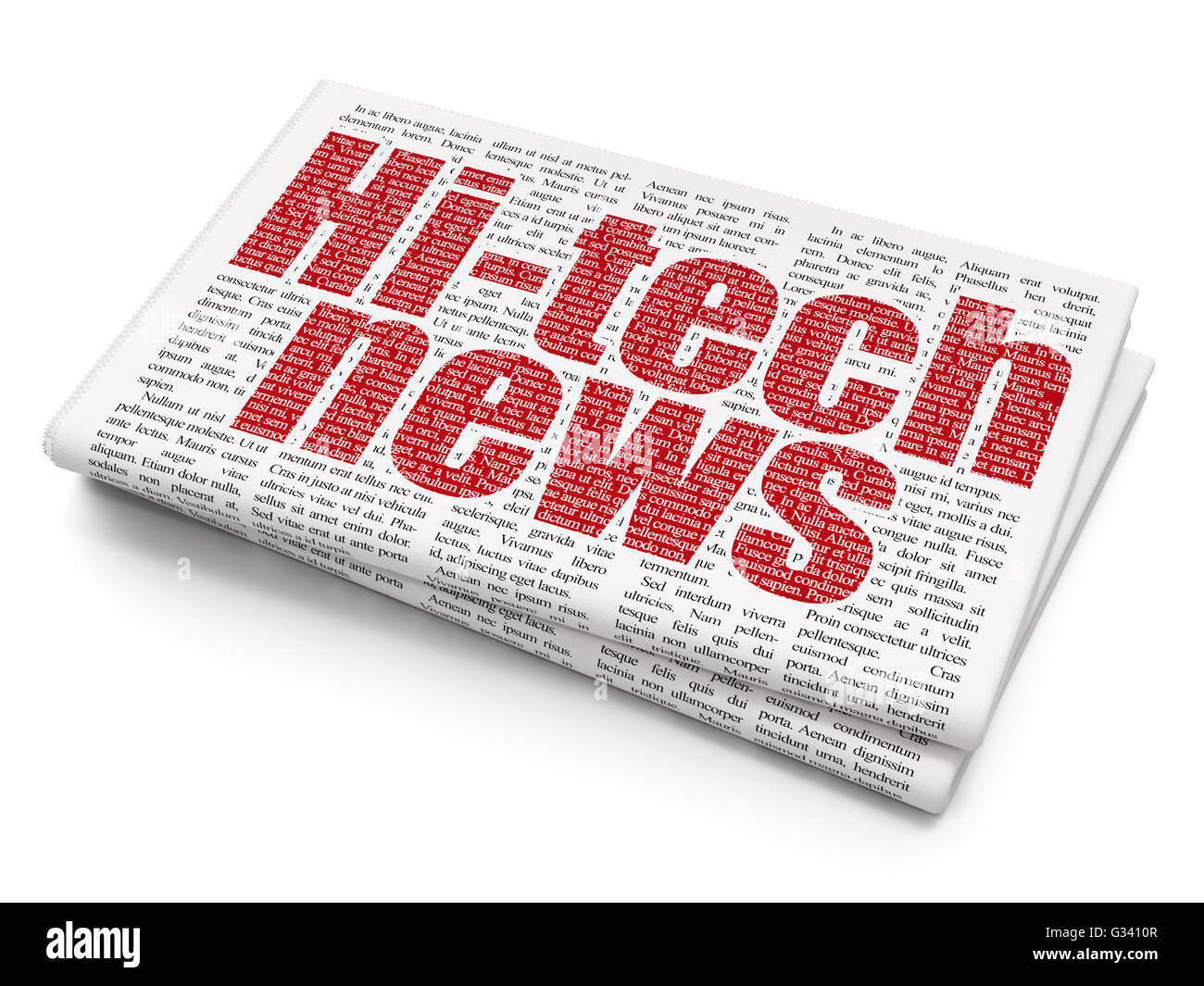 News concept: Hi-tech News on Newspaper background Stock Photo - Alamy