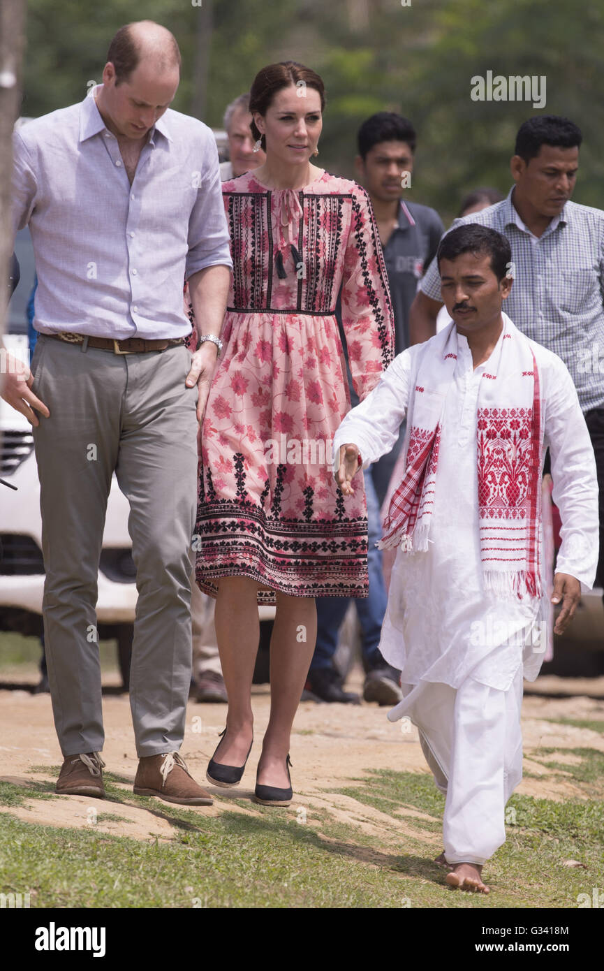 Royals visits the village "Pan Bari", where they met the head of the ...