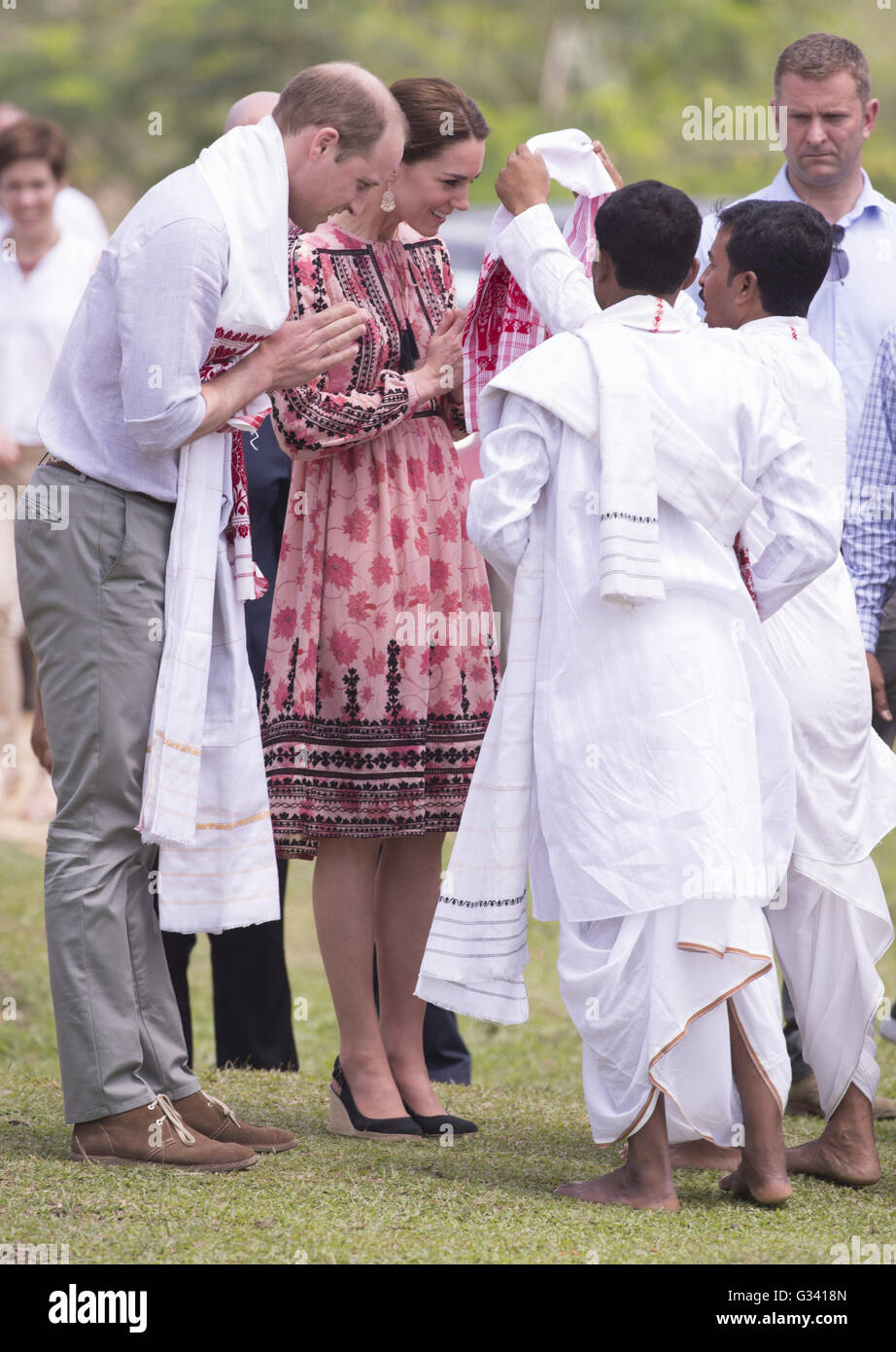 Royals visits the village "Pan Bari", where they met the head of the ...