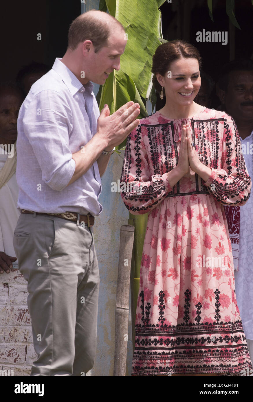 Royals visits the village "Pan Bari", where they met the head of the ...