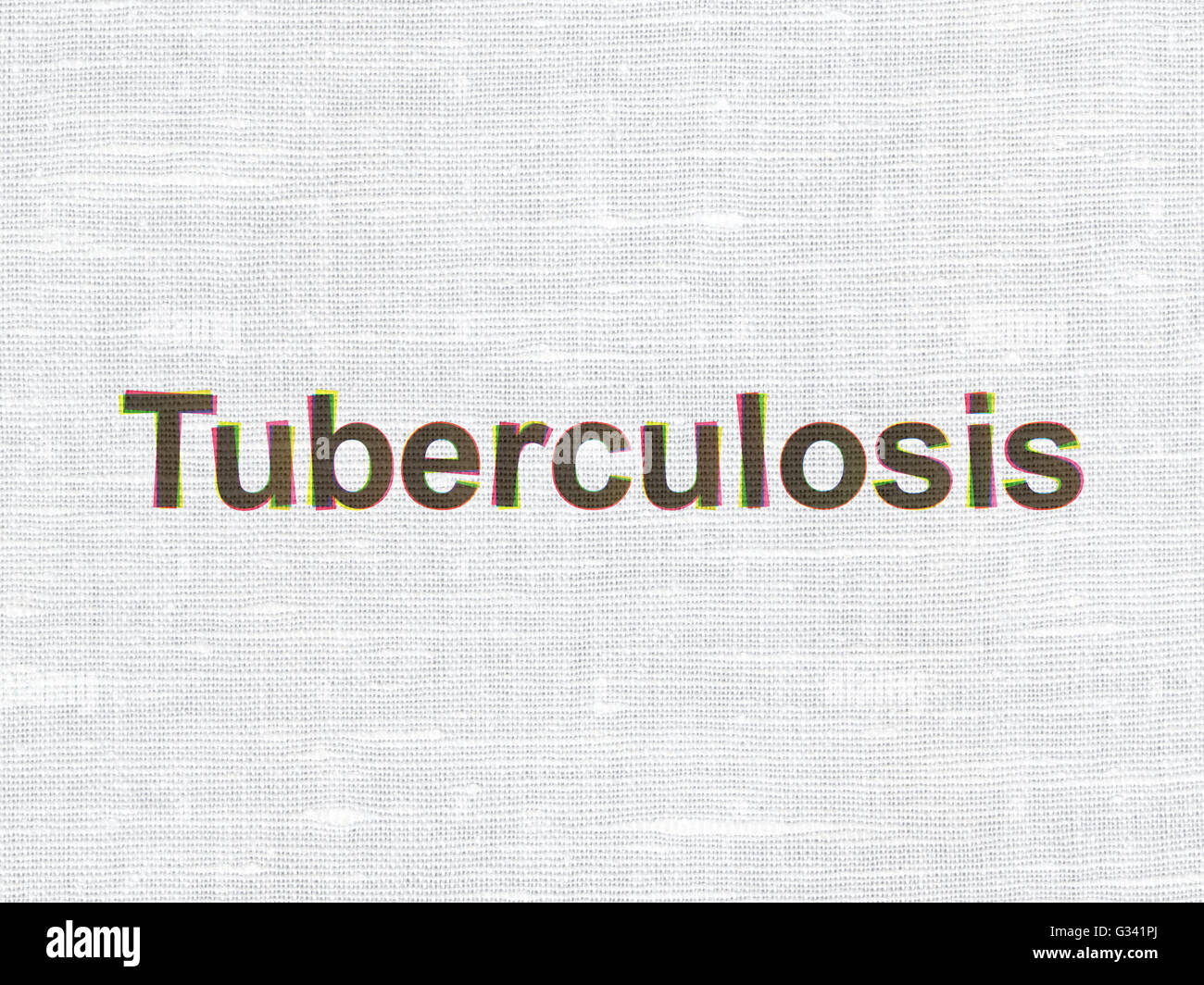 Medicine concept: Tuberculosis on fabric texture background Stock Photo ...