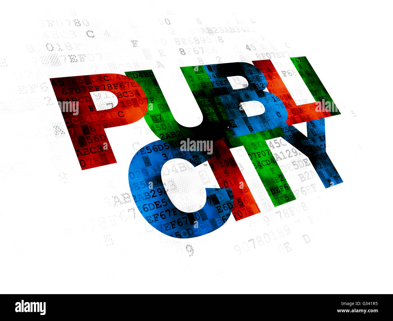 Marketing concept: Publicity on Digital background Stock Photo - Alamy