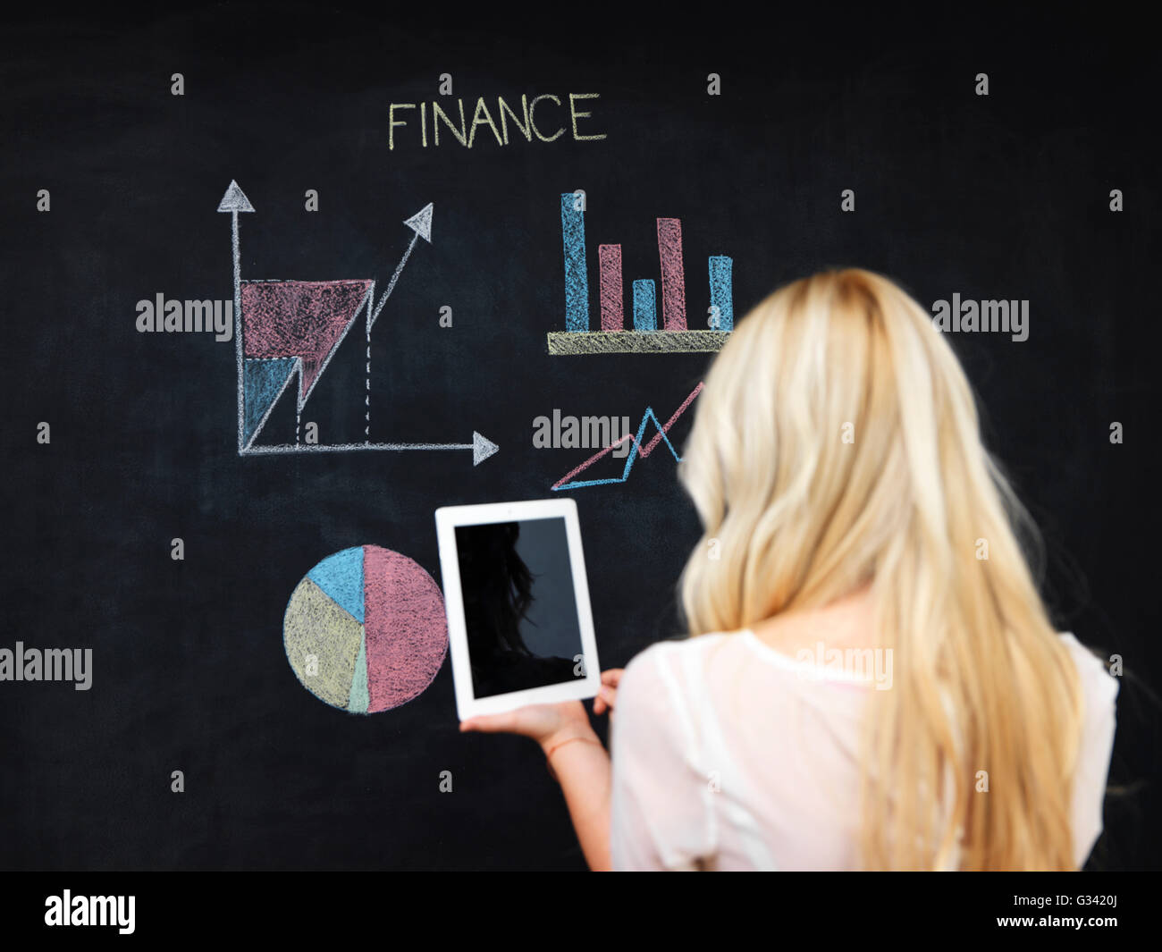 business and finaces concept - smiling business woman presenting ...