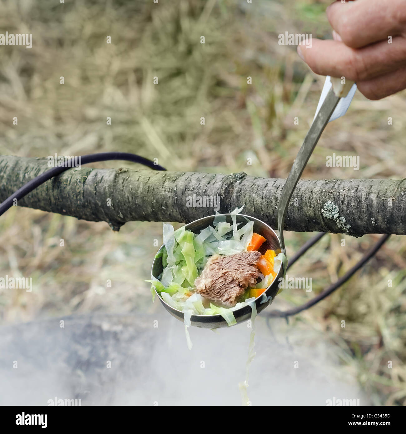 Ladle beef hi-res stock photography and images - Alamy