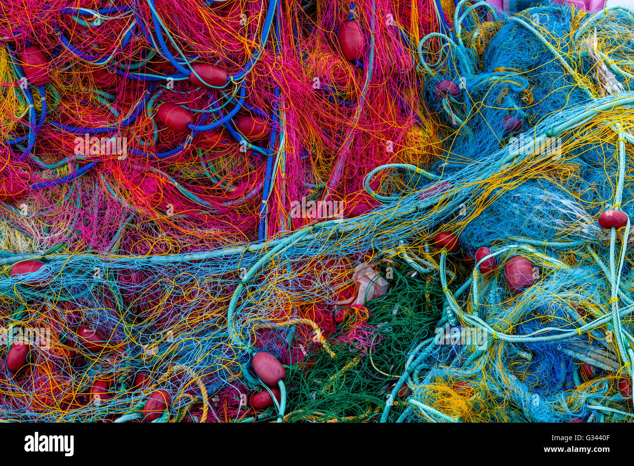 Greek fishing nets hi-res stock photography and images - Alamy