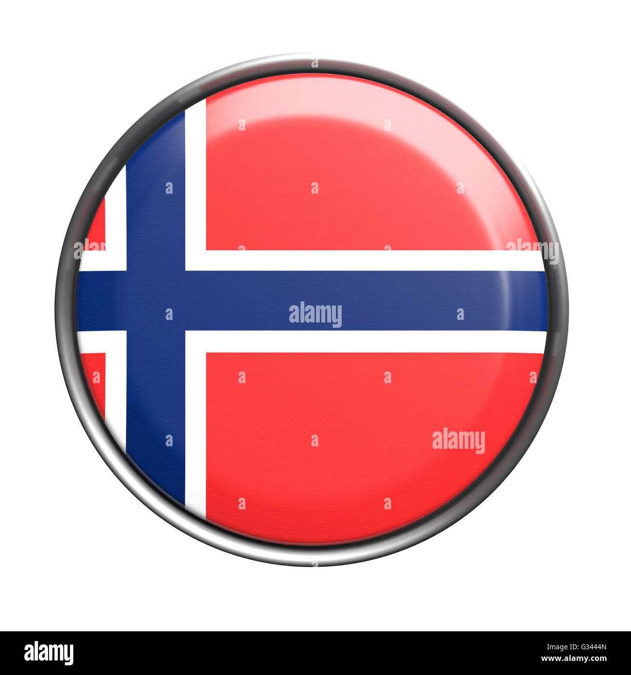 3d rendering of Norway button on white background Stock Photo - Alamy