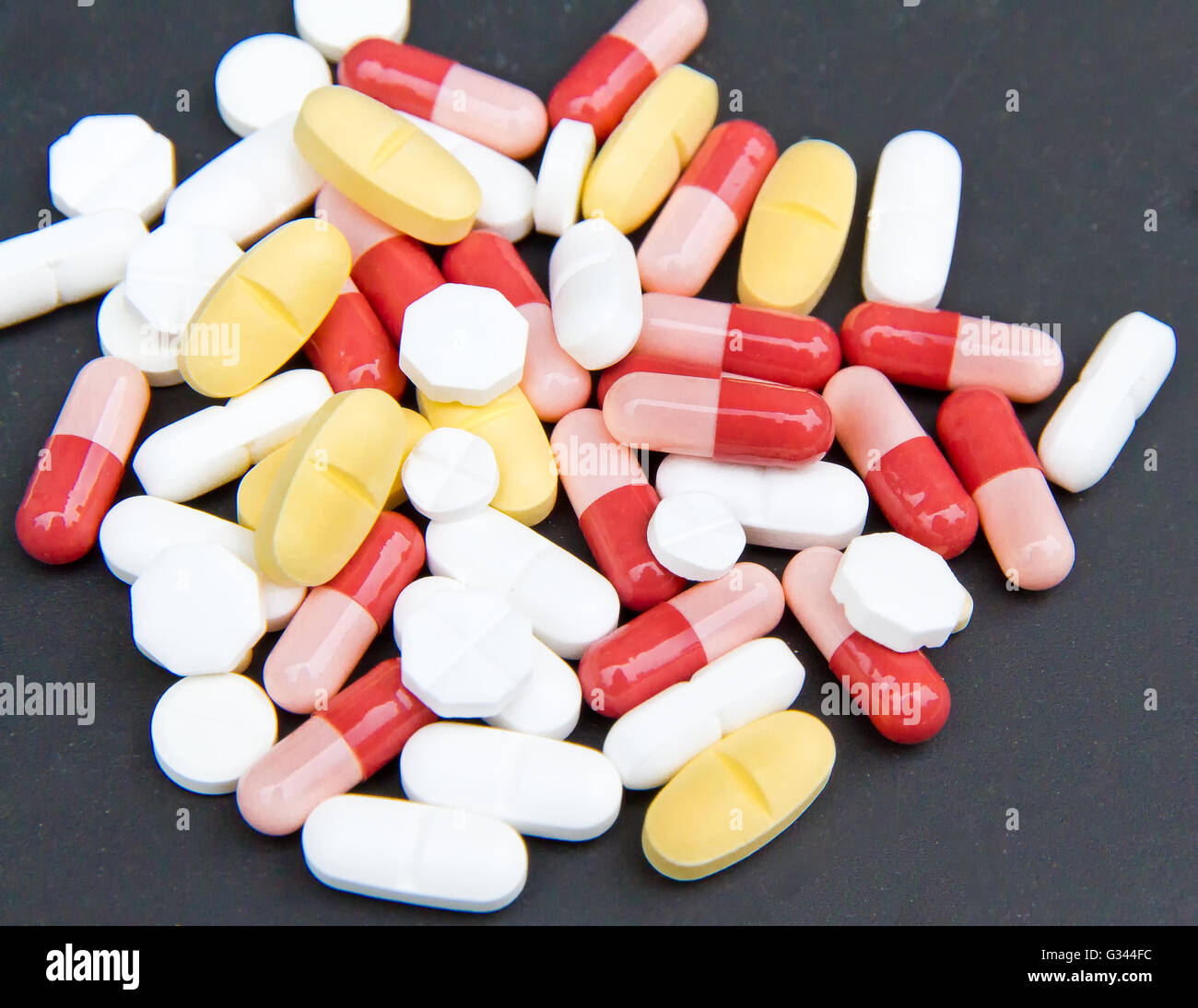Tablets and pills Stock Photo - Alamy