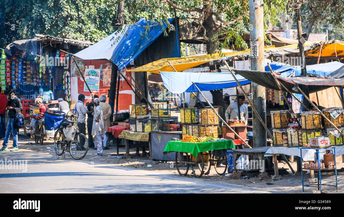 Local market, Agra, Uttar Pradesh, India, Asia Stock Photo - Alamy