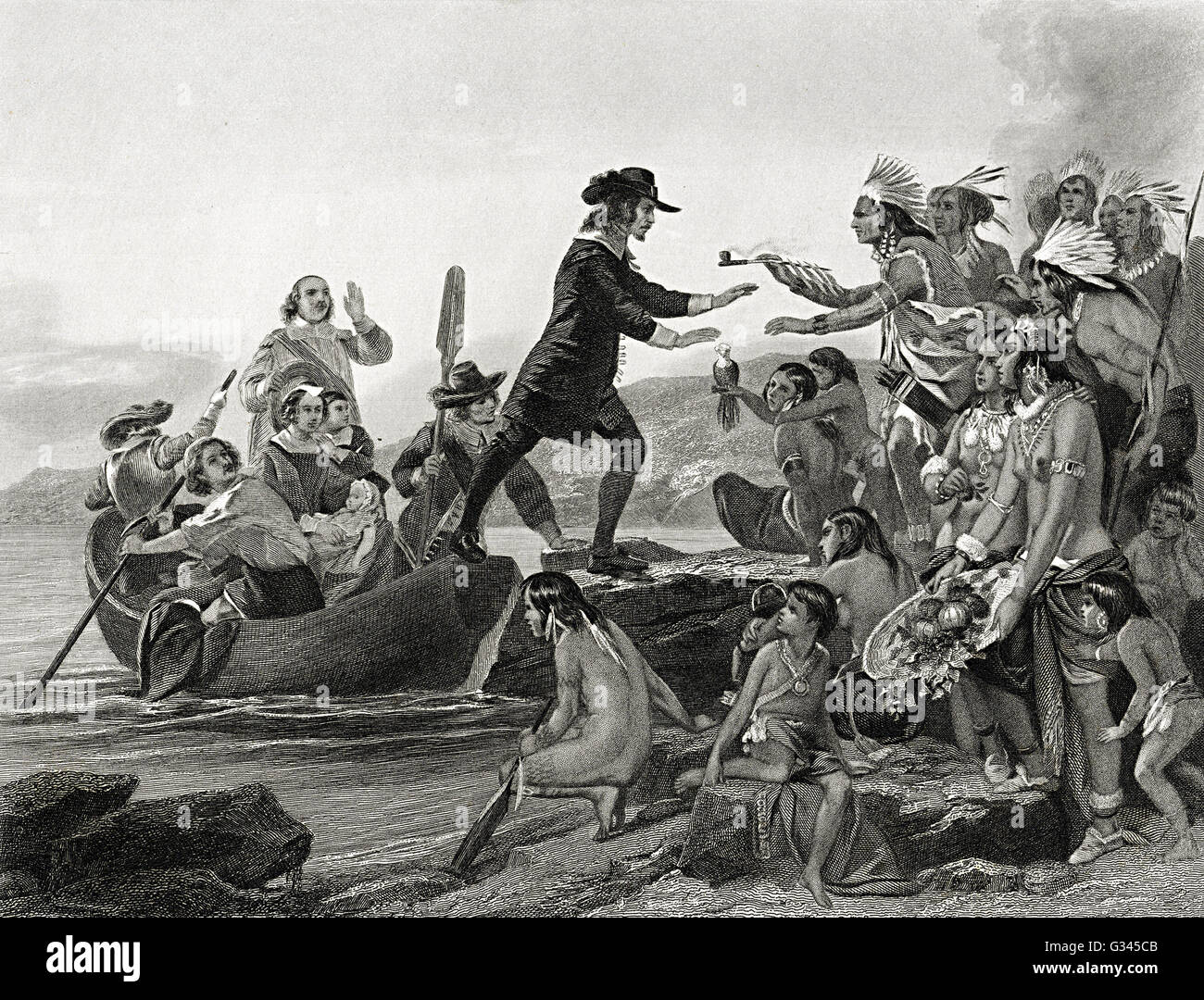 Landing of roger williams hi-res stock photography and images - Alamy