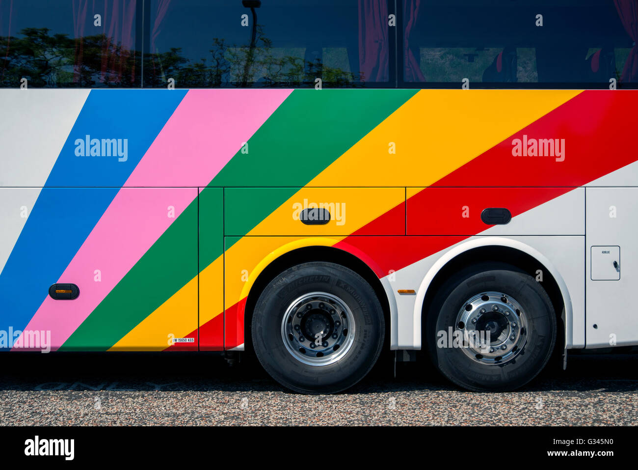 Tourist coach parked hi-res stock photography and images - Alamy