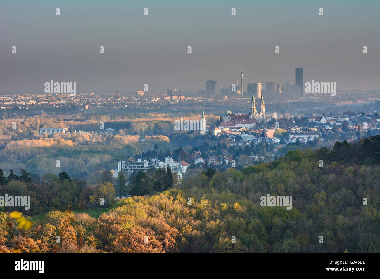 monastery Klosterneuburg and Vienna to IZD Tower , Donauturm , Vienna ...