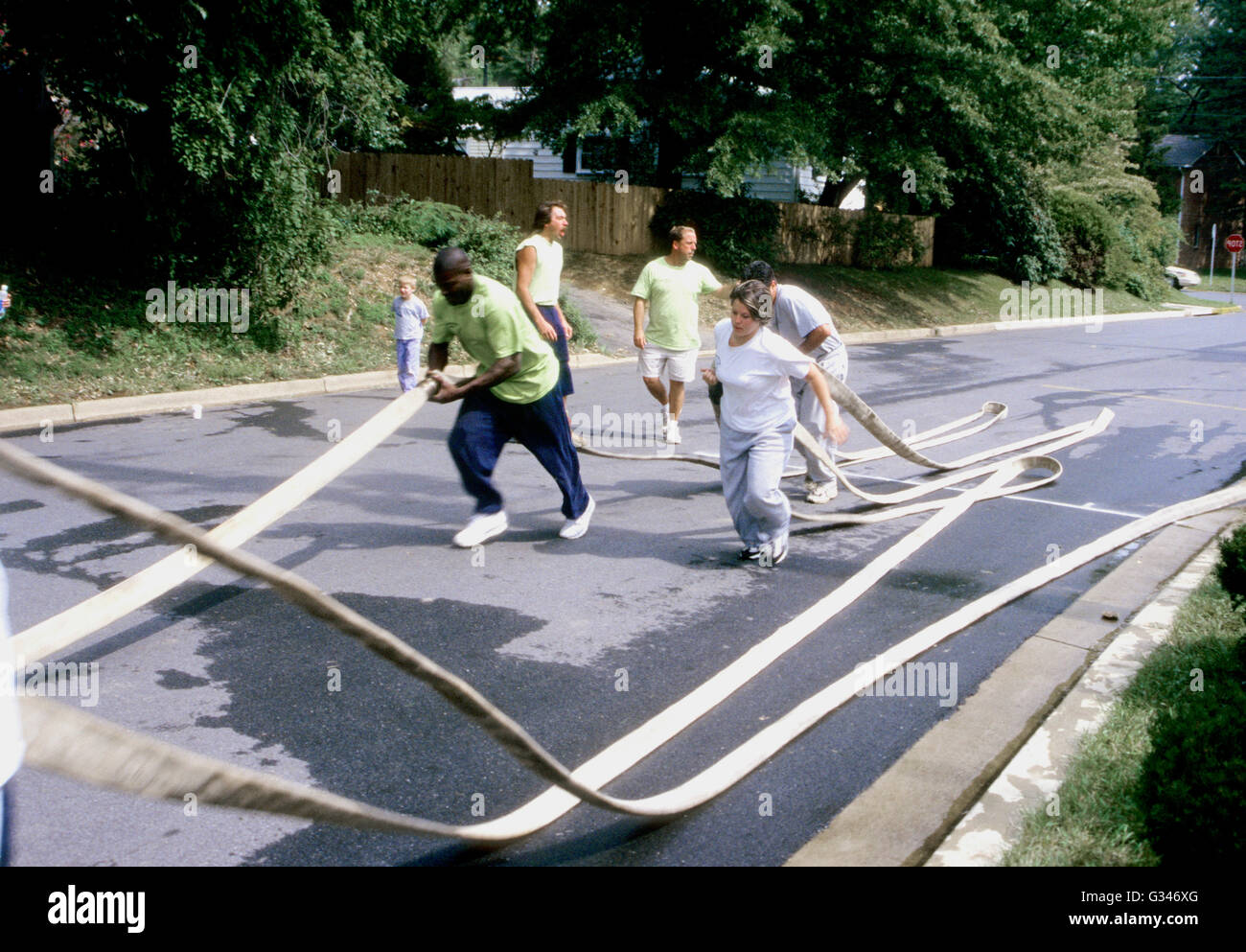 Fire cleanup hi-res stock photography and images - Alamy