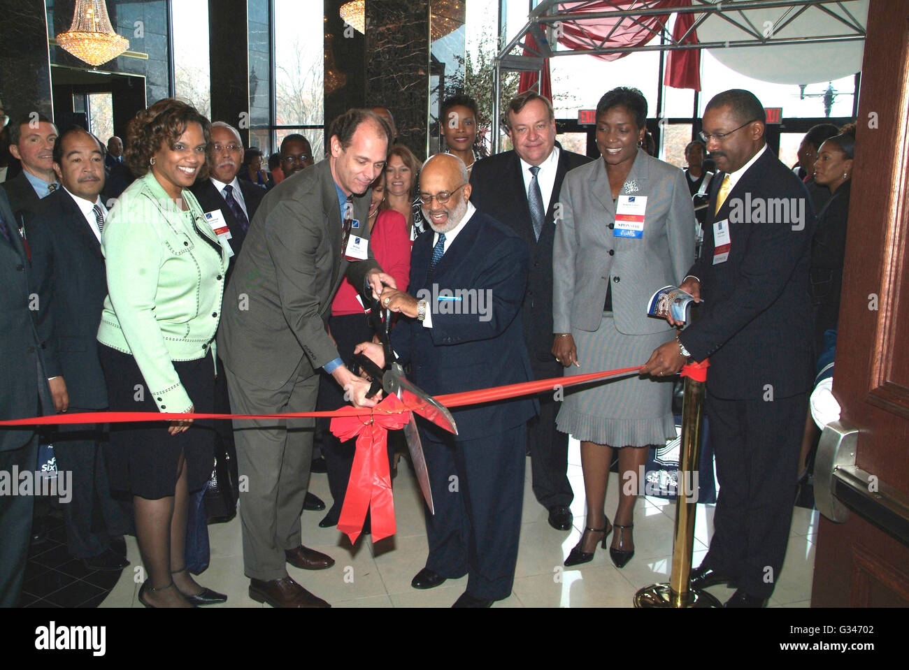 Ribbon cutting ceremony at new exhibit hall at the Camelot in Upper ...