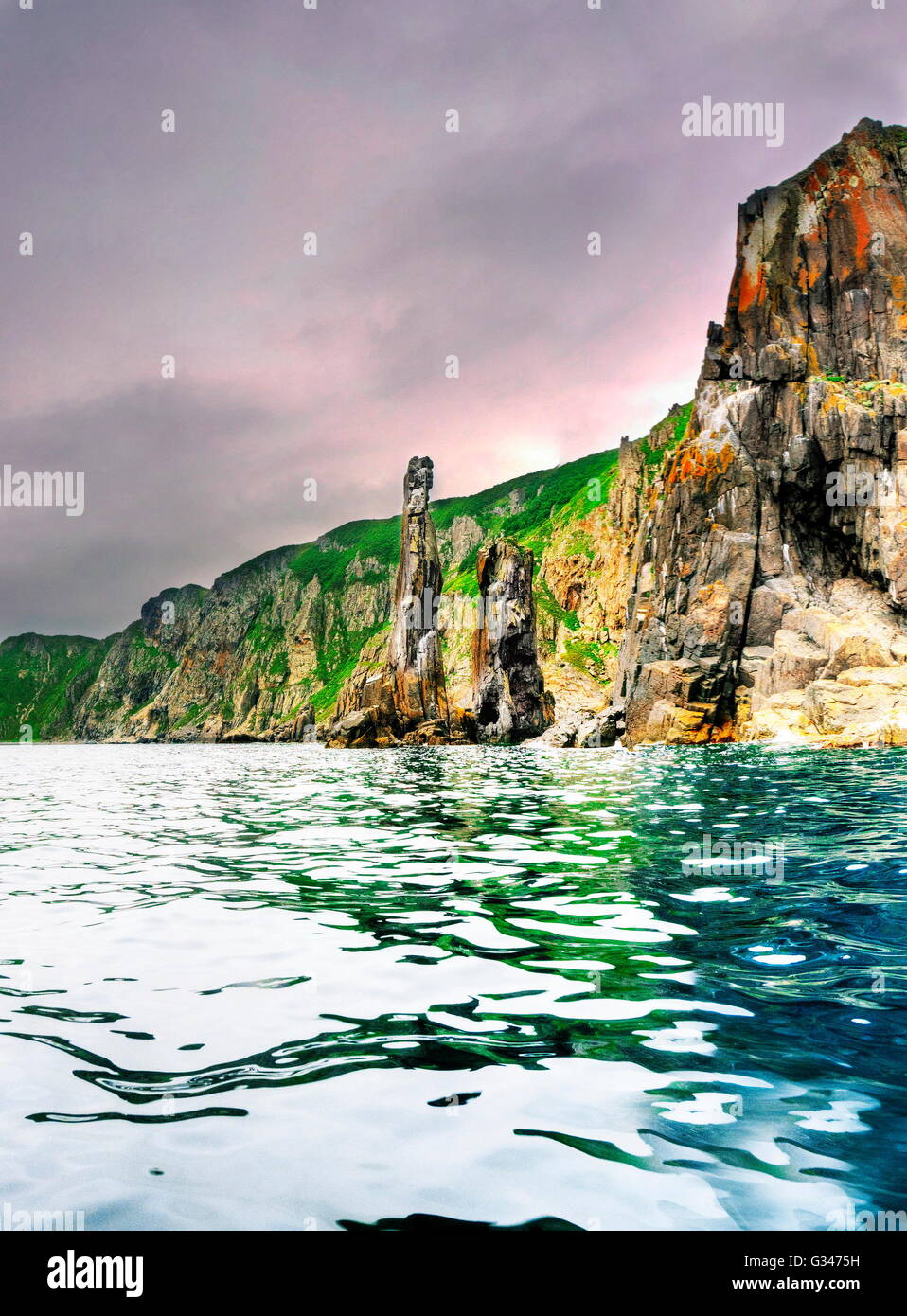 Beautiful view rocky japanese sea hi-res stock photography and images ...