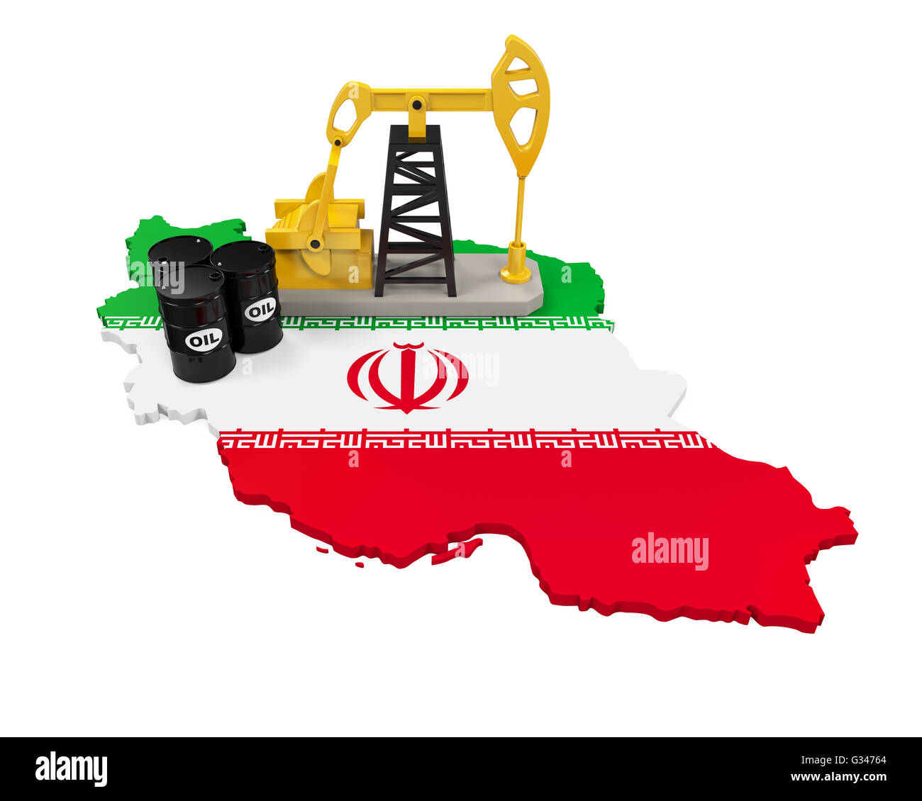 Iran map hi-res stock photography and images - Alamy