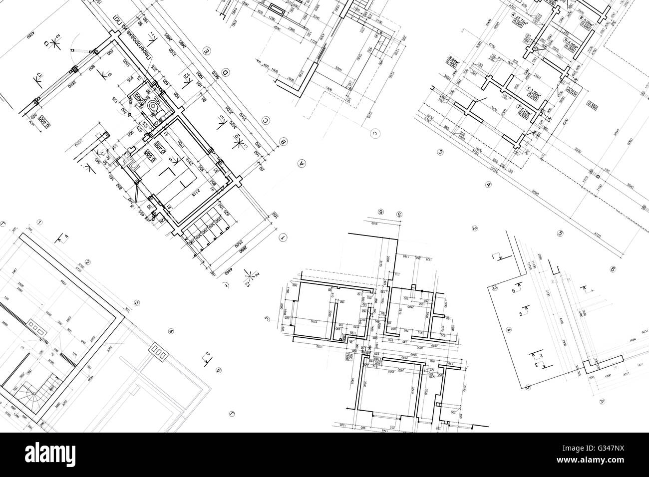 Construction Blueprint Background