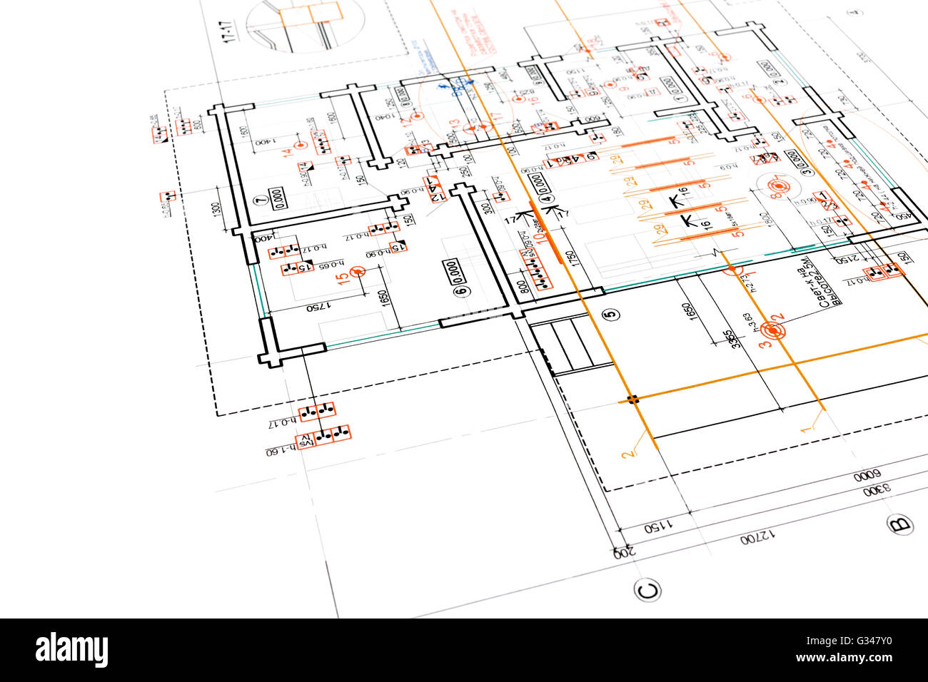 engineering electricity blueprint, engineering and architecture ...