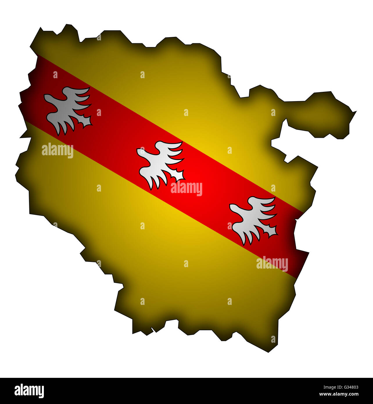 Lorraine region map hi-res stock photography and images - Alamy