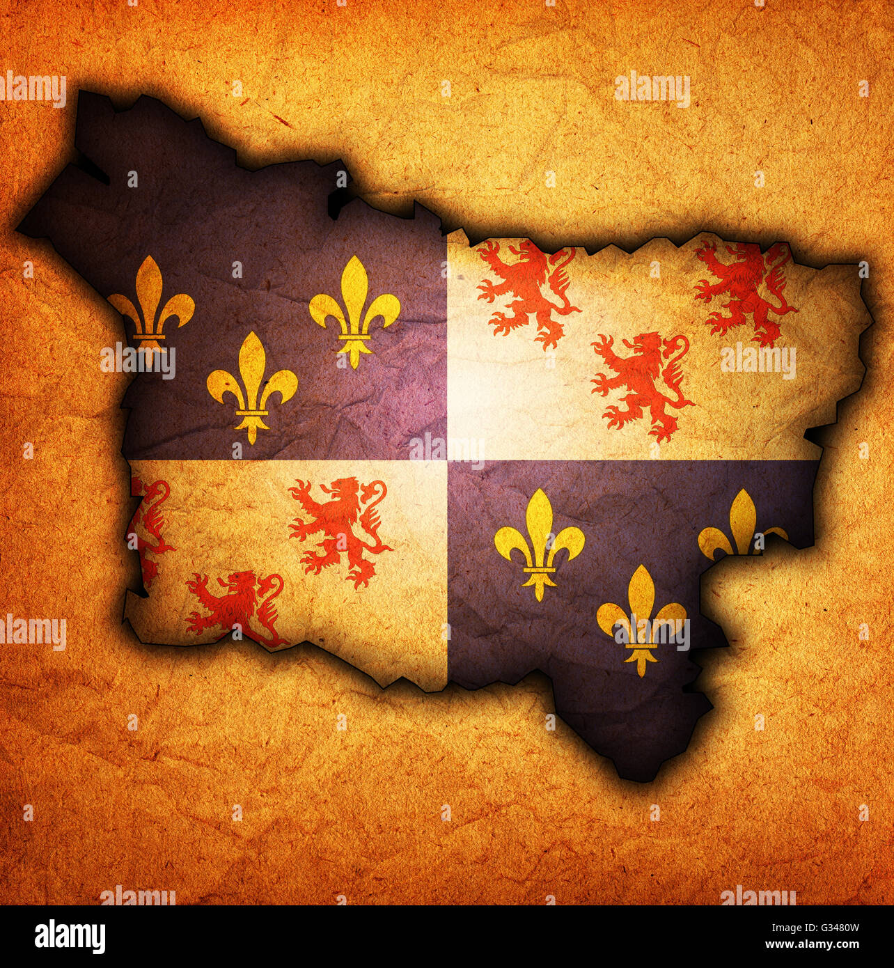 Map of picardy hi-res stock photography and images - Alamy