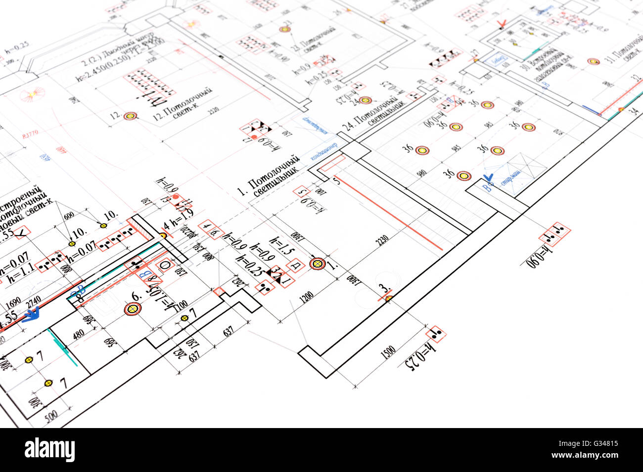 engineering electricity blueprint, engineering and architecture ...