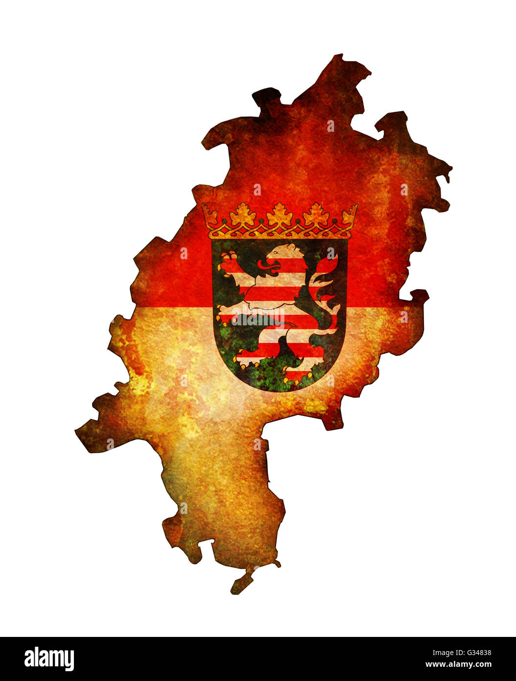 Hessen map hi-res stock photography and images - Alamy