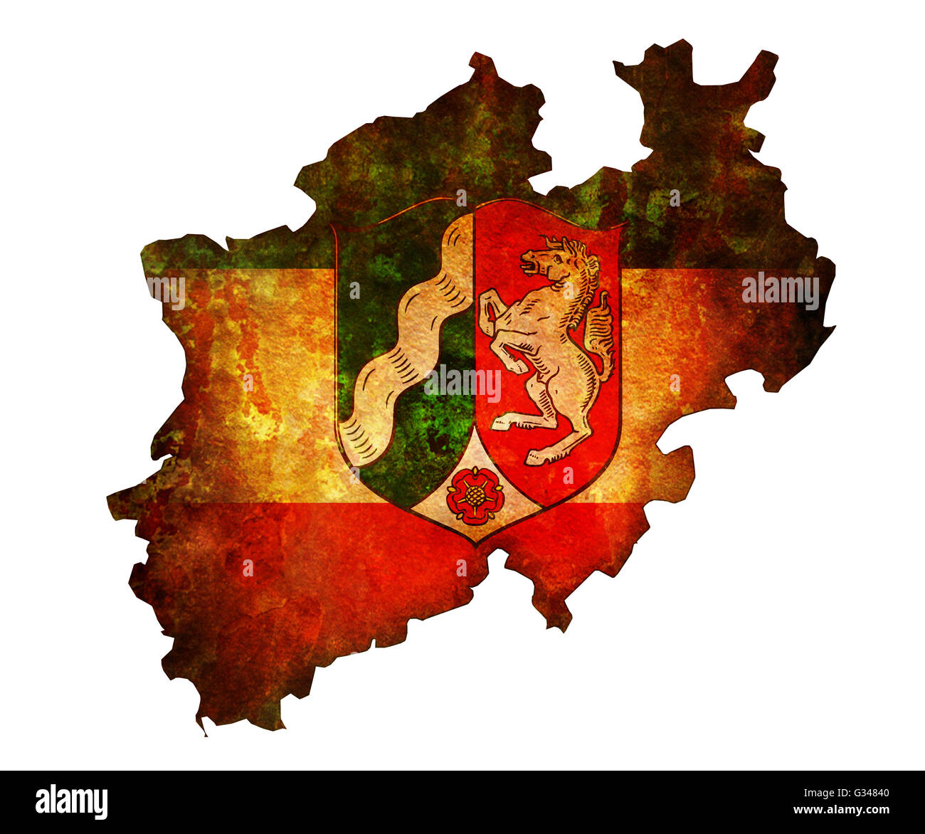 Rhine map Cut Out Stock Images & Pictures - Alamy