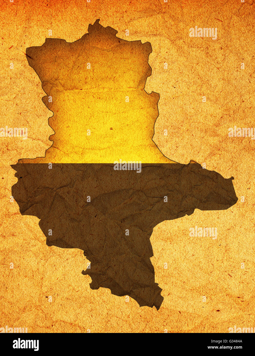 Isolated map saxony anhalt hi-res stock photography and images - Alamy