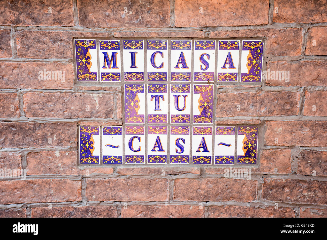 Micasa Tu Casa Stock Photo - Alamy