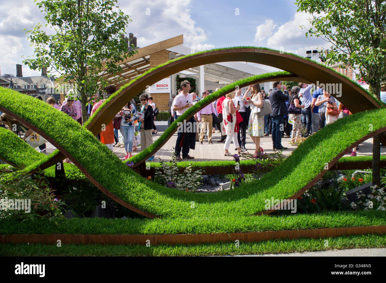 RHS Chelsea Flower Show 2016, World Vision garden Stock Photo - Alamy