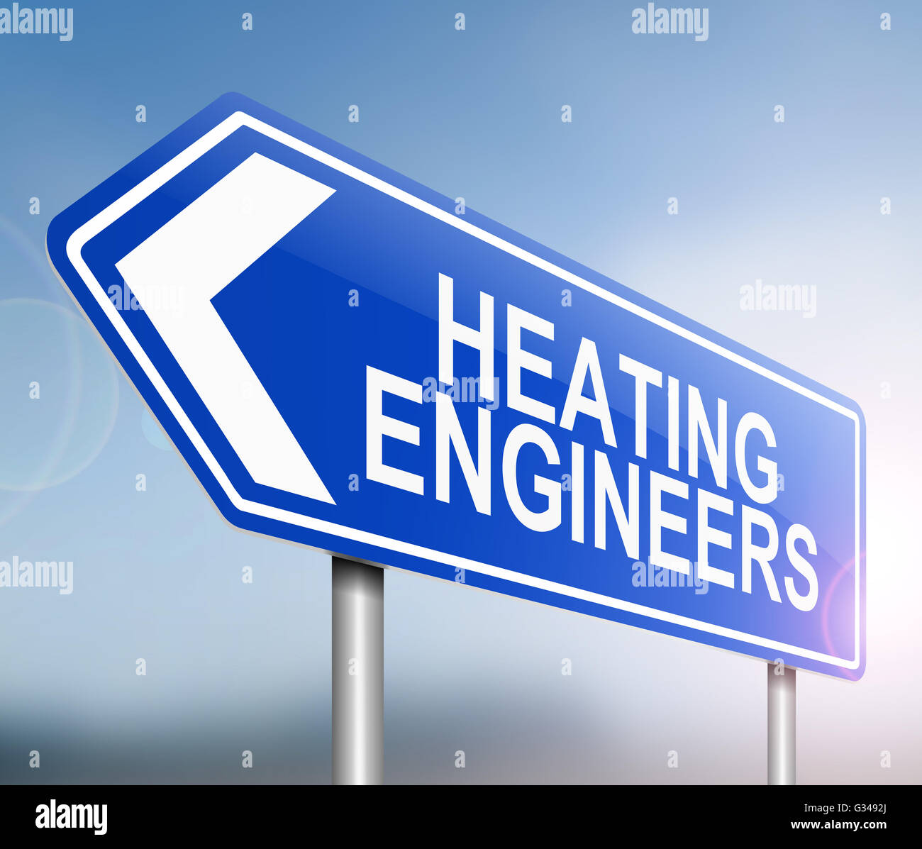 Heating engineer concept Stock Photo - Alamy