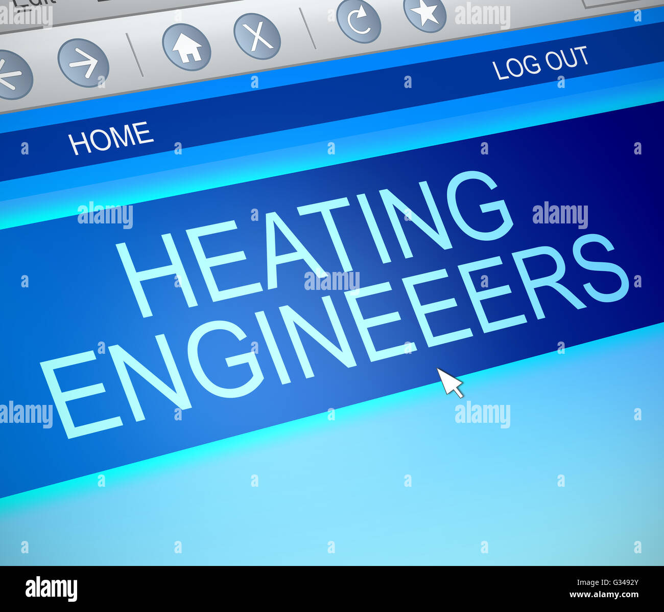 Heating engineer concept Stock Photo - Alamy