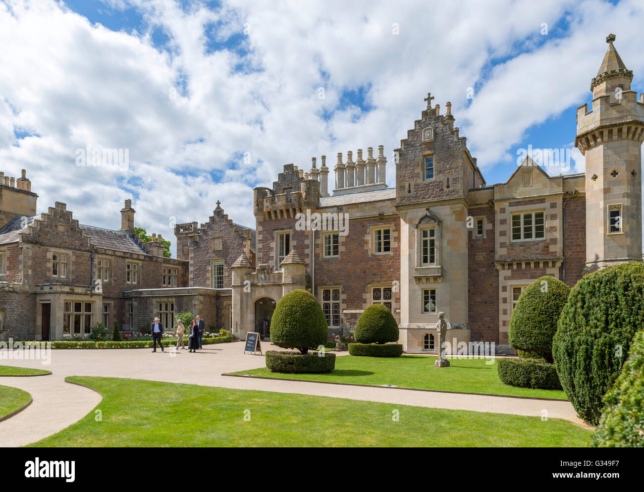 Abbotsford House, former home of the novelist and poet Sir Walter Scott ...