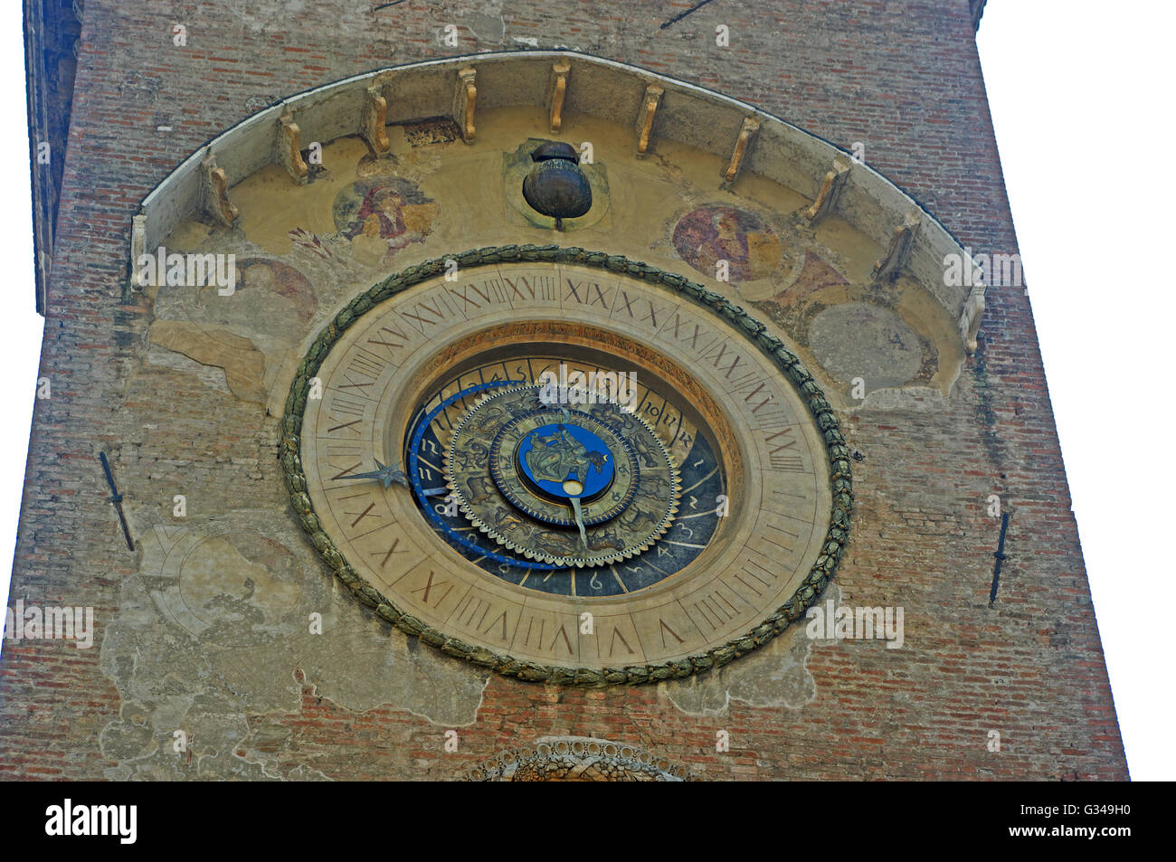 Clock, Torre dell'Orologio, Clock Tower, Mantova (Manyua) Lombardy ...