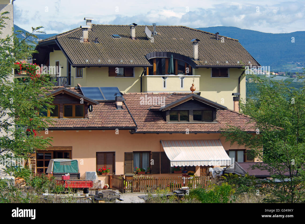 Cles Village, Dolomites, Italy Stock Photo - Alamy
