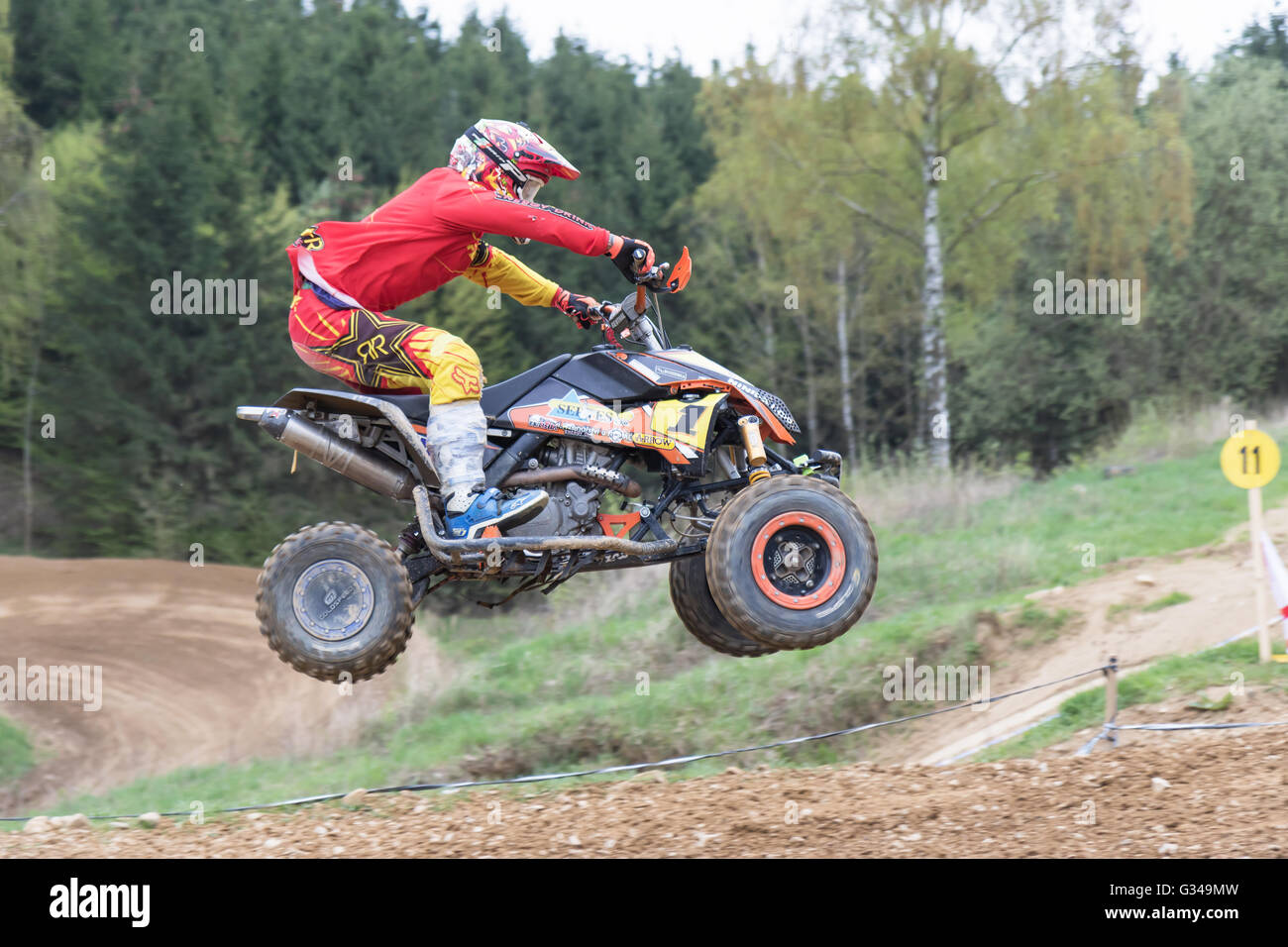 Quad bike jumping hi-res stock photography and images - Alamy