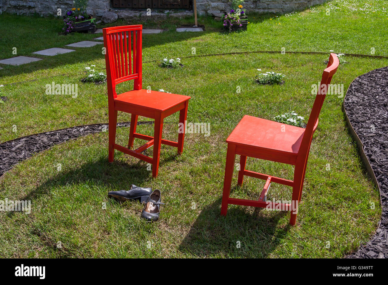 Shoes on chair hi-res stock photography and images - Alamy