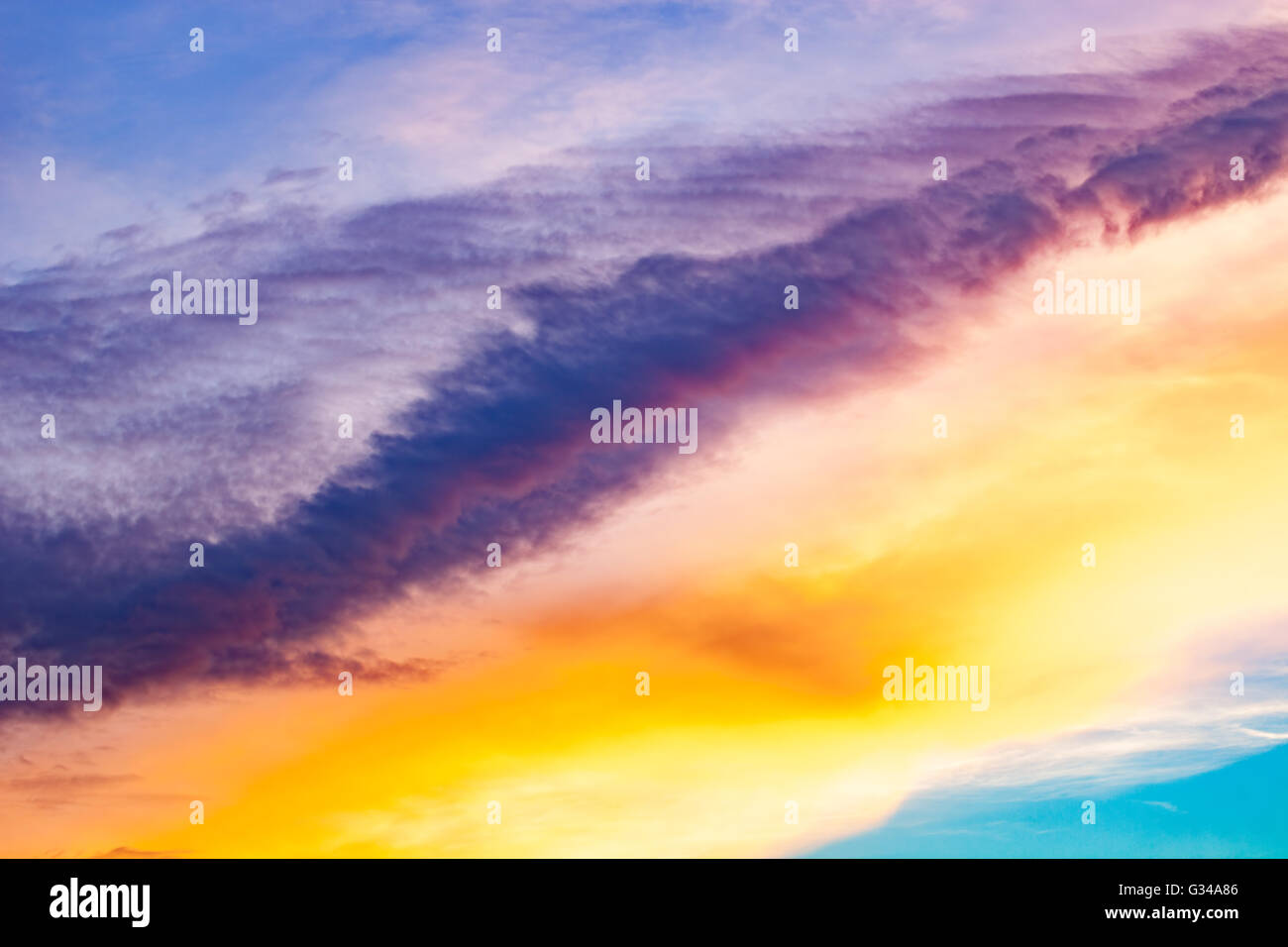Beautiful sunset sky abstract used for background Stock Photo - Alamy