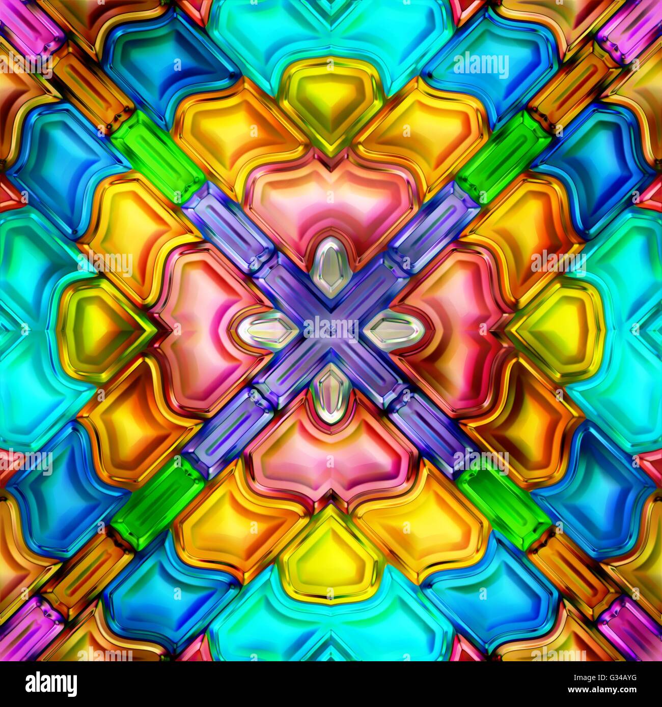 Seamless texture abstract shiny colorful background 3D illustration ...