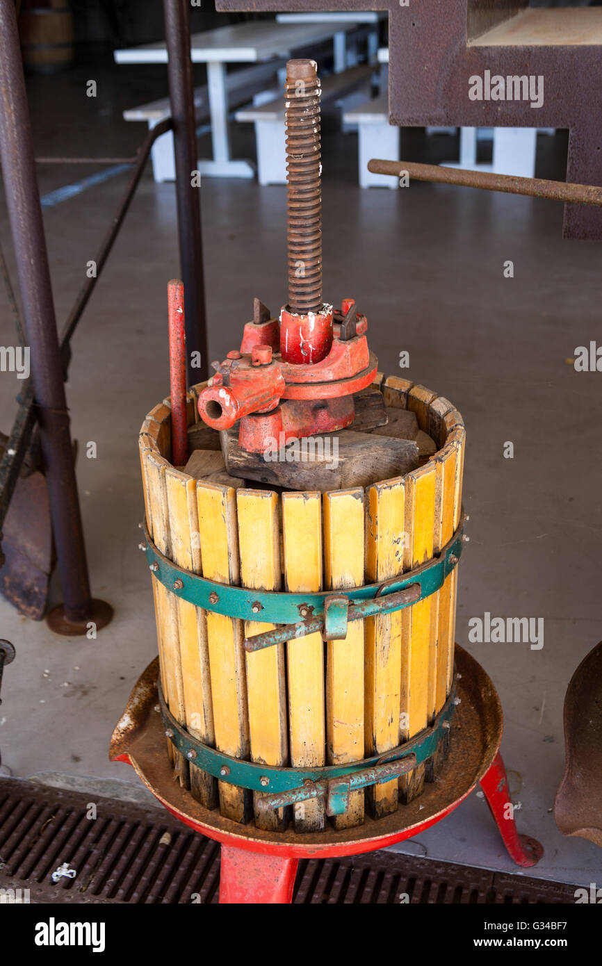 An old wine press, Vigne Surrau, Surrau Vineyard, Arzachena, Sardinia ...