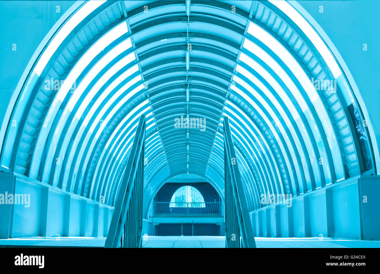 tunnel walkway subway station corridor Stock Photo - Alamy