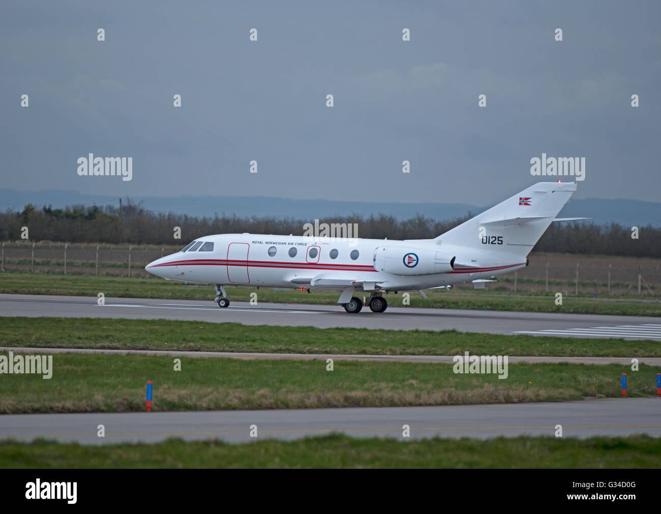 Norwegian Air Force Dassault Falcon 20 ECM Serial Registration 0125 at ...