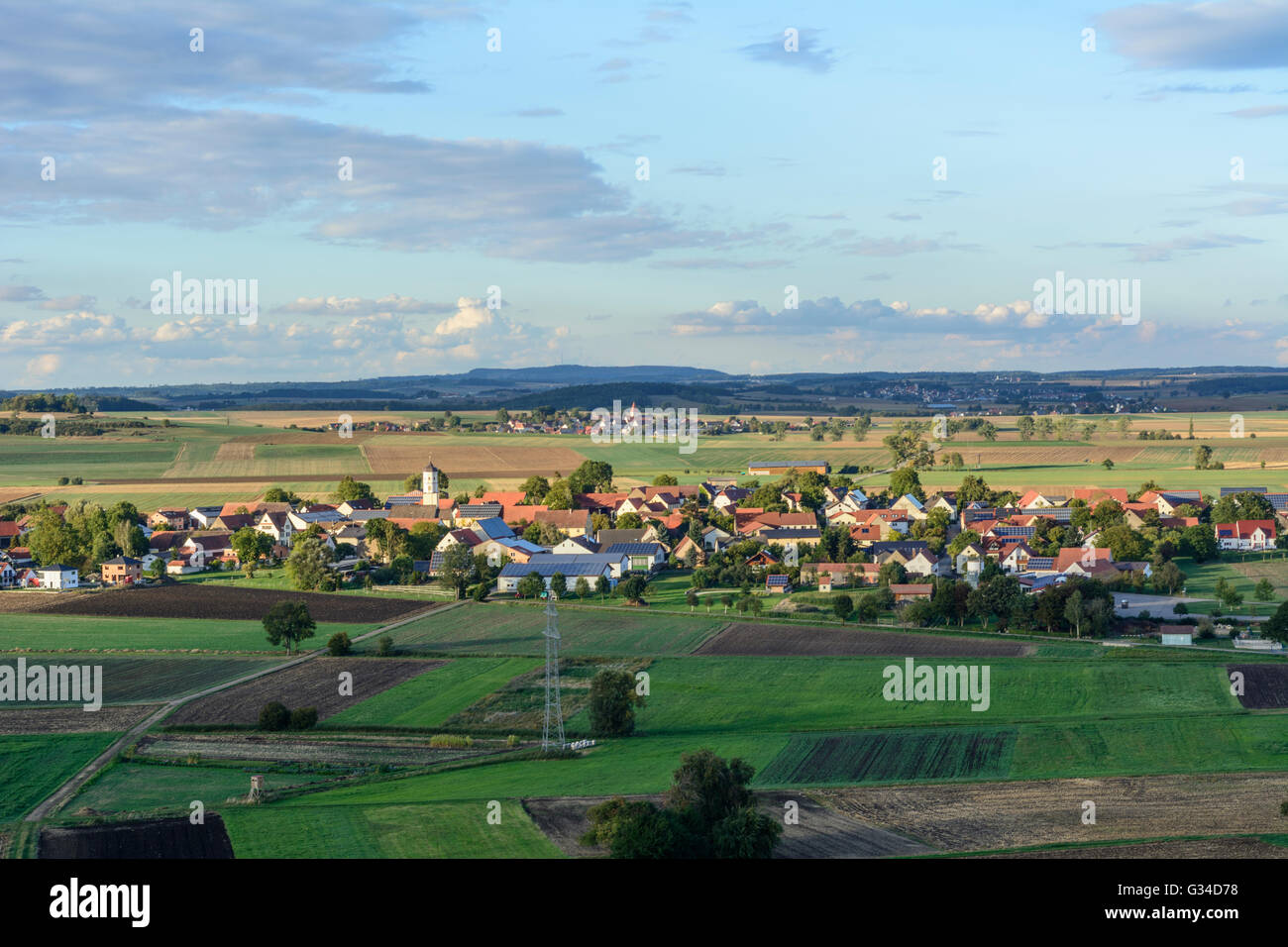 Village goldburghausen in nordlinger ries hi-res stock photography and ...