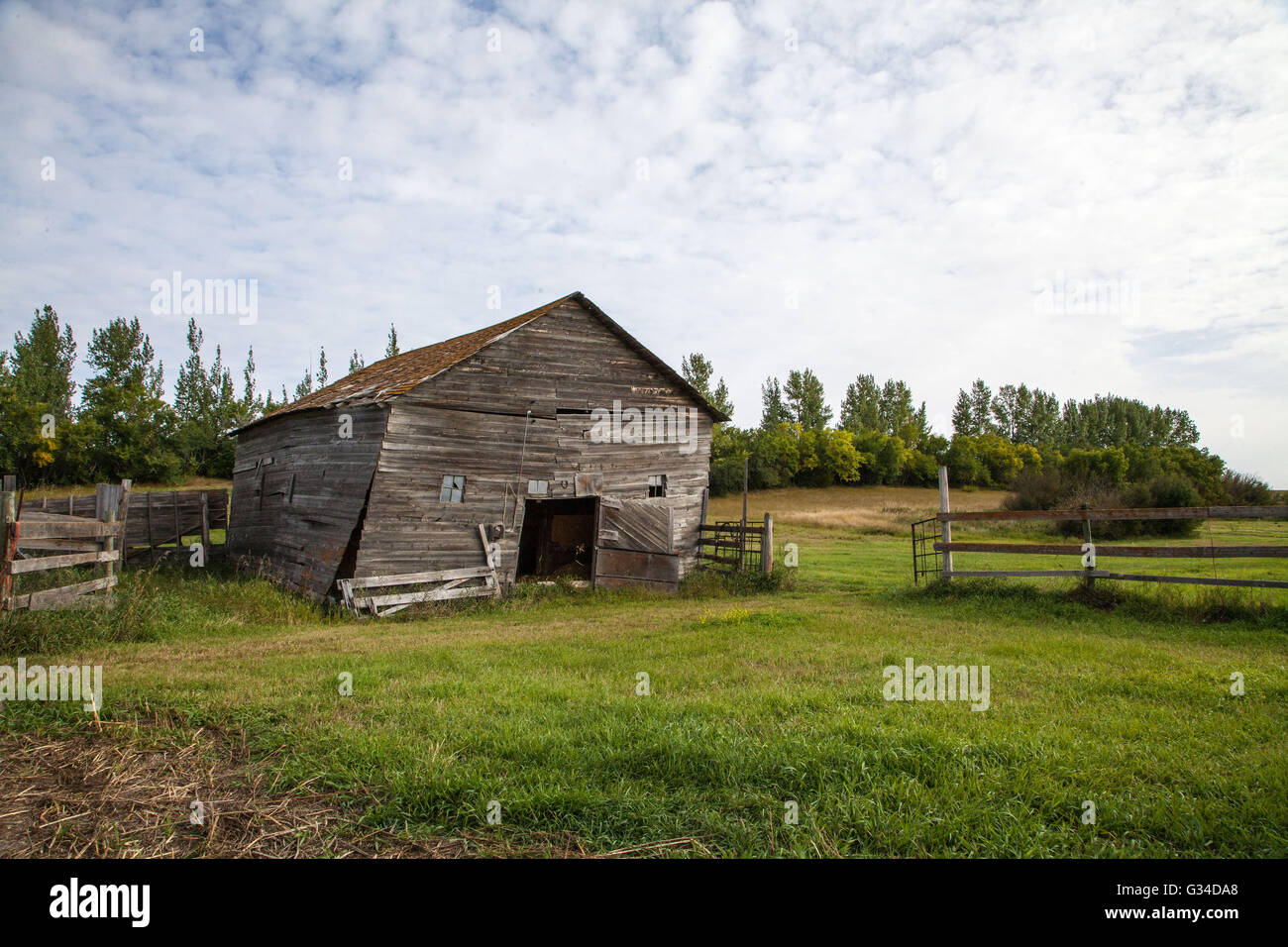 Old dilapidated barn, beyond the need for repair sitting abandoned in ...