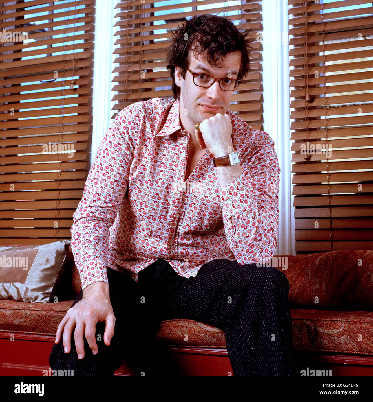 Marcus Brigstocke, English comedian, actor and satirist photographed in ...